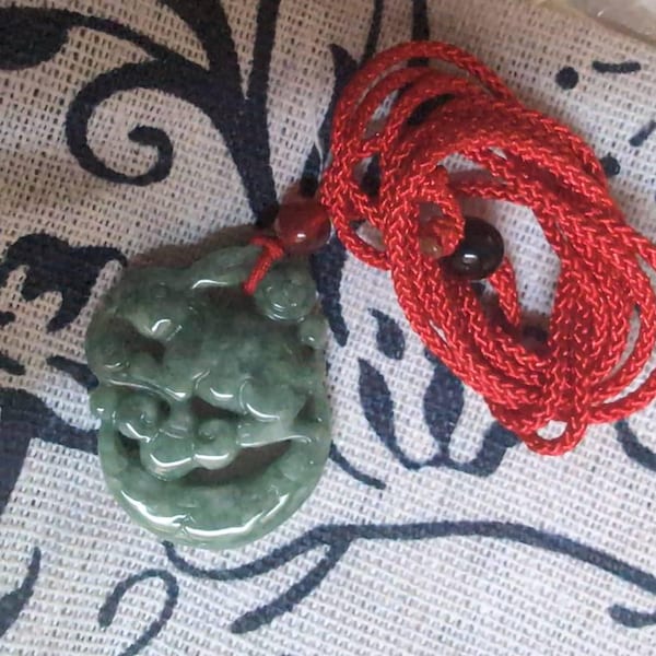 Real Black Jade Pixiu Piyao Couple Pair Matching Necklace, Chinese ...