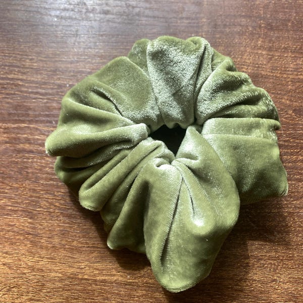 Emerald Green Satin Scrunchie | Faux Silk | Soft & Luxurious | That ...