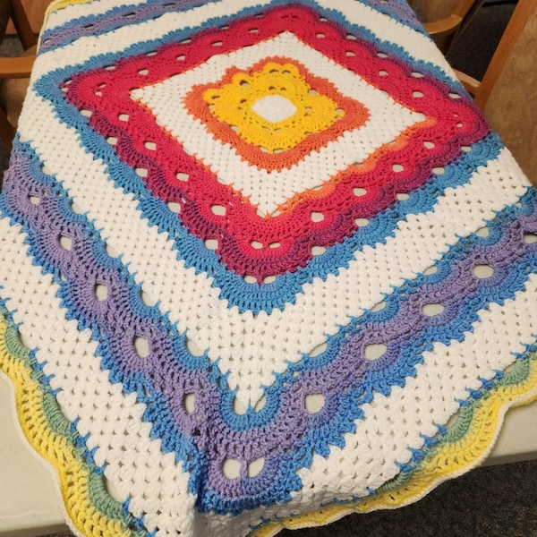 Grandma's German Shells Blanket Pattern / PDF Instant Download ...