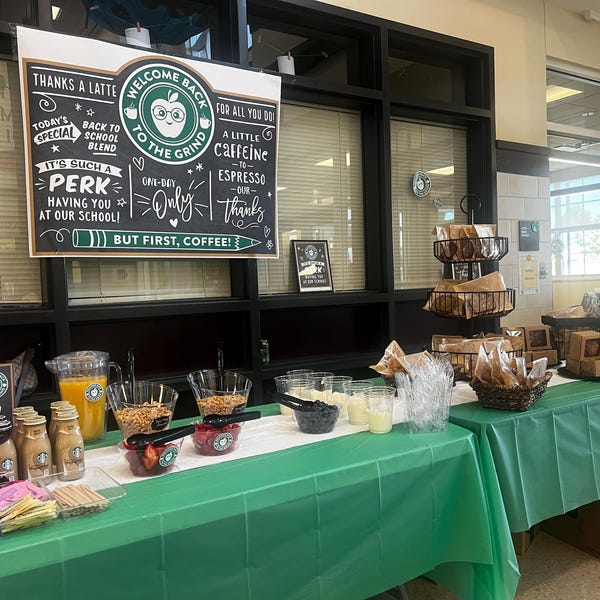 Back to School Coffee Shop Printable Pack, Coffee Themed Teacher Gift ...