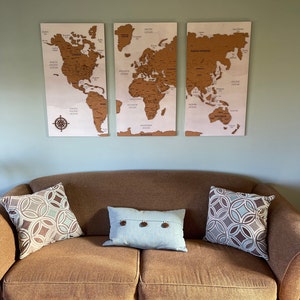 Wood Map of United States Large Wooden Wall Art US Map - Etsy