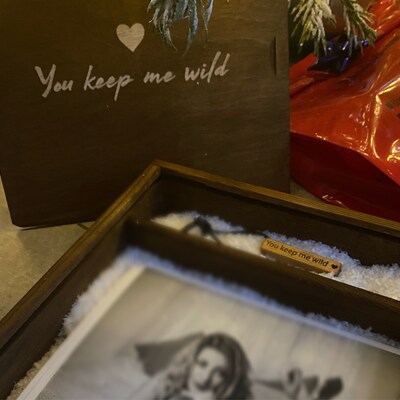 5x7 Wood Print Box With USB Insert 5x7 Wedding Photo Box for - Etsy