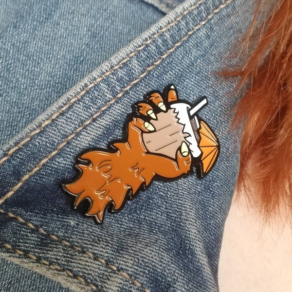 PINA COLADA WOLFIE Round 3 Werewolf Limited Edition 2" Enamel Pin! Tiki ...