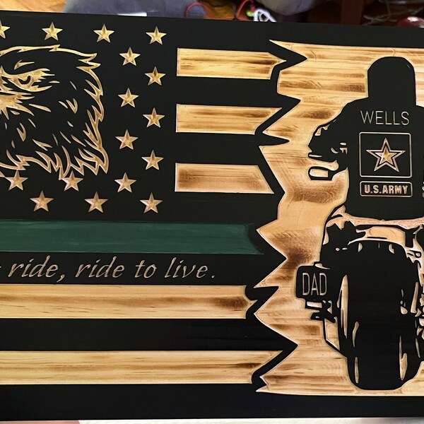 Custom Motorcycle Flag. American Motorcycle Flag. Biker Flag. Custom Millitary Biker Flag ...