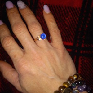 14K Gold Mood Ring Dainty Ring for Women Feeling Stone Ring - Etsy