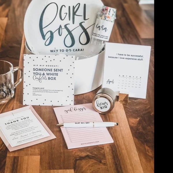 New Job Gift - Promotion Gift Box - Bosses Day - Like A Boss - Gift for ...