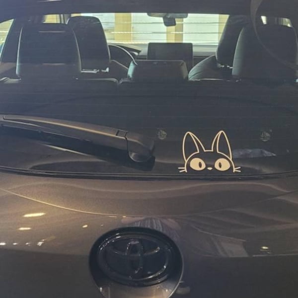 Kiki's Delivery Service Peeking Jiji Cat Inspired Window/ Car /mirror ...