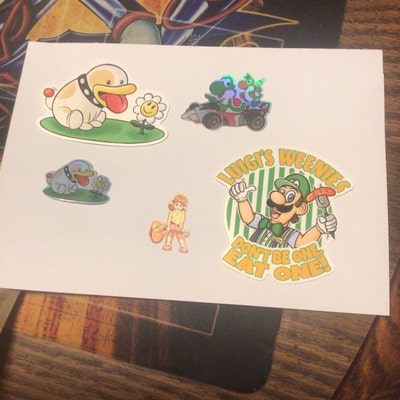 Luigi's Mansion Stickers King Boo, Luigi, Goob Ghost Nintendo Glossy ...