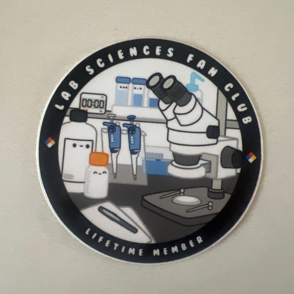 Lab Science Vinyl Sticker, Lab Gift, Cute, Science, Biology, Chemistry ...