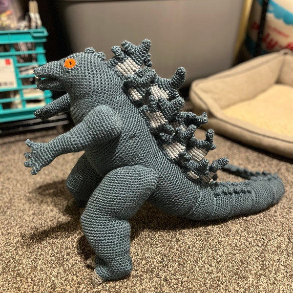 Crochet Giant Godzilla _ Godzilla Monsterverse _ PDF English Crochet Pattern of Godzilla - Etsy