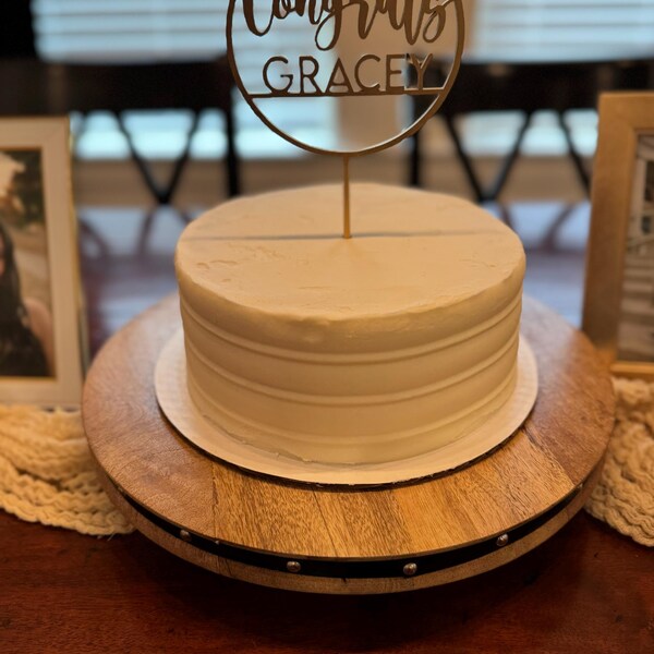 Custom Congratulations Cake Topper With Name Congrats Personalized ...