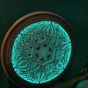 Sacred Geometry Led Lamp tree of Life, Celtic Wall Art - Etsy