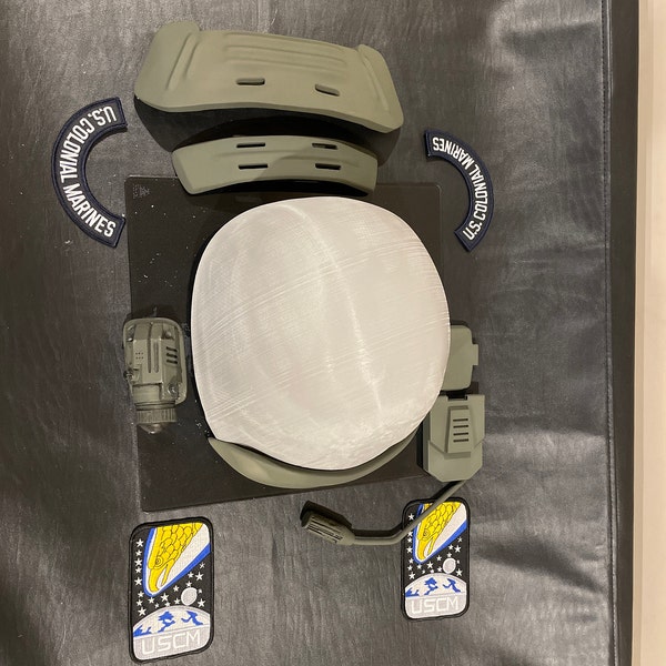 3D Print Model Colonial Marine STL Files Armour Replica Prop Cosplay V2 ...