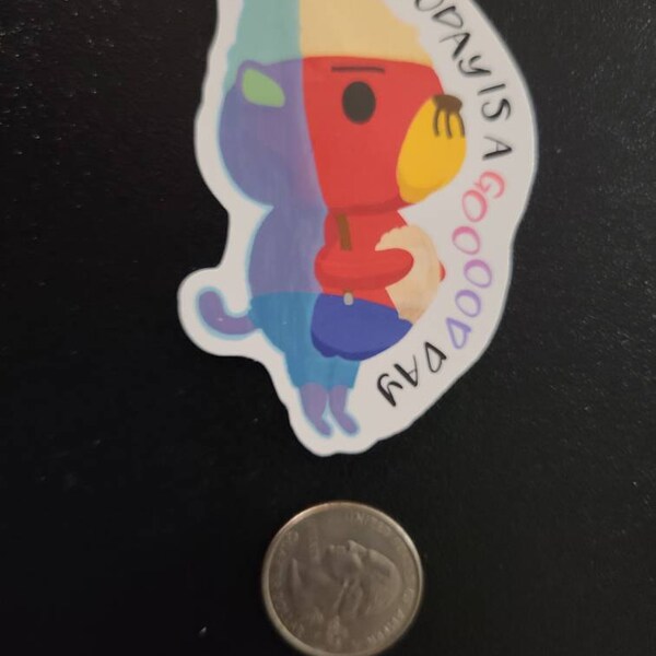 Holographic Pascal Good Day ACNH Sticker - Etsy