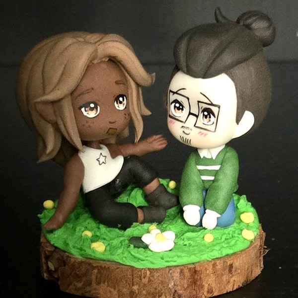 Custom Clay Figure, Custom Anime Figurines, Character Handmade Figures ...