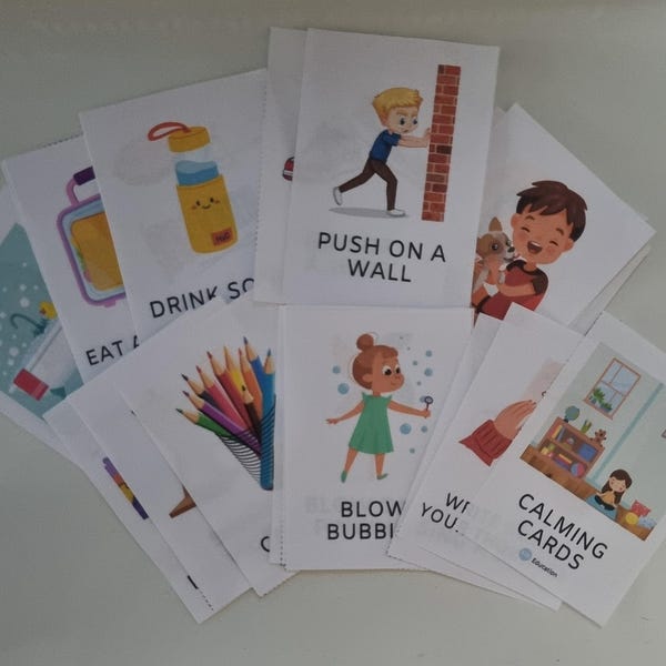 28 Calming Corner Flashcards, Calming Strategies Flash Cards, Calming ...