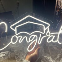 Graduation Backdrop Neon Sign, Graduation Party Decor, Custom Neon Sign ...