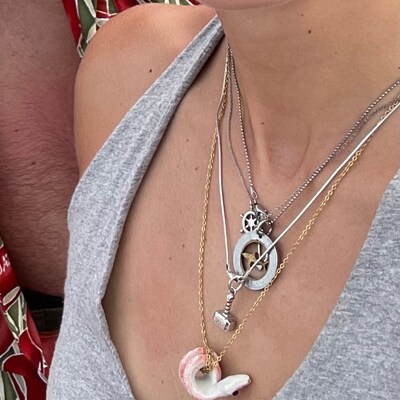 Pink Python Necklace Fine Porcelain Jewelry Miniature - Etsy