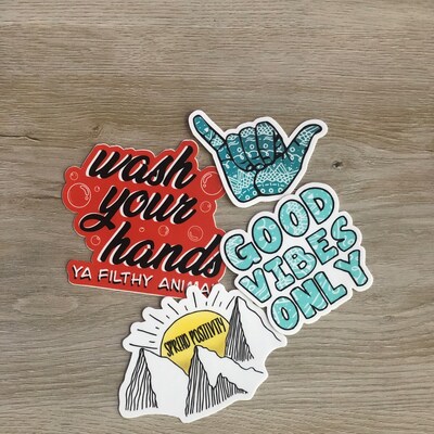 Spread Positivity Vinyl Sticker WATERPROOF Perfect for Laptops ...