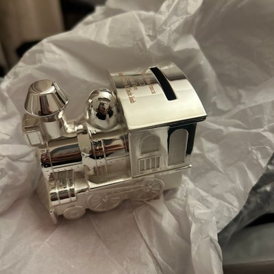 Personalised Engraved Silver-plated Helicopter Bank Money Box ...