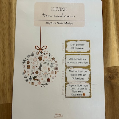 Carte à gratter pour EVJF, programme EVJF, carte personnalisable ...