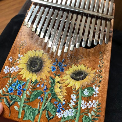 Dark Barrel Series 17key Kalimba Wolf Engraving - Etsy