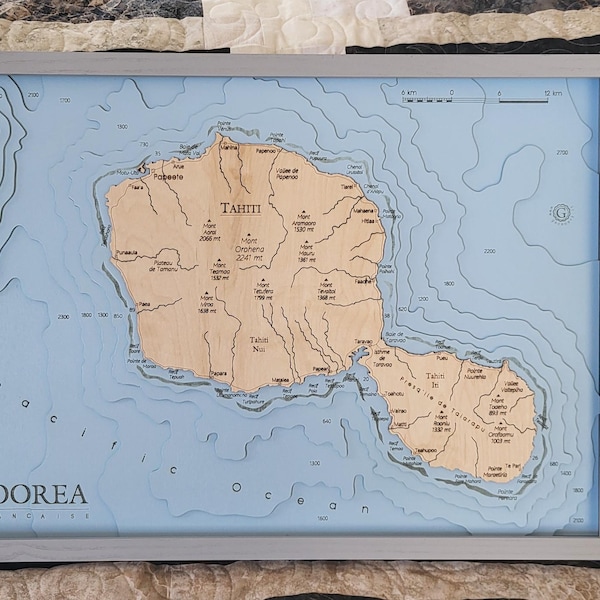 Lake Tahoe Map SVG Chart Topographic Art Decor Design File Glowforge ...