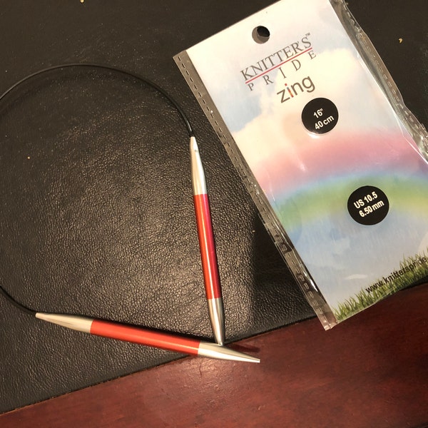 16 Inch (40 Cm) ZING Circular Knitting Needles Knitter's Pride ...