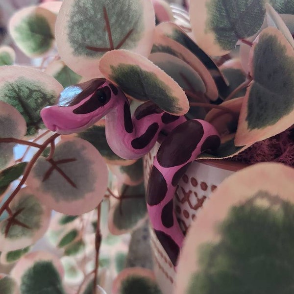 1 Snake Sculpture, or Bookcase Snake, or Planter Snake, or Table Top ...