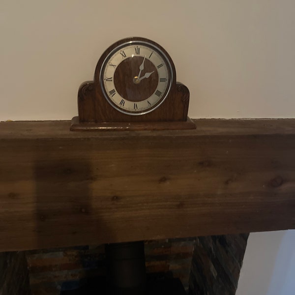 Vintage Acctim Mantel Clock 22cm Wooden Retro Mid Century 70s Desk ...