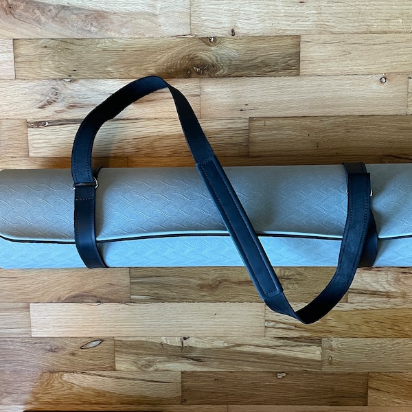 Leather Yoga Mat Strap, Yoga Mat Carrier, Yoga Mat Carry Strap, Mat ...