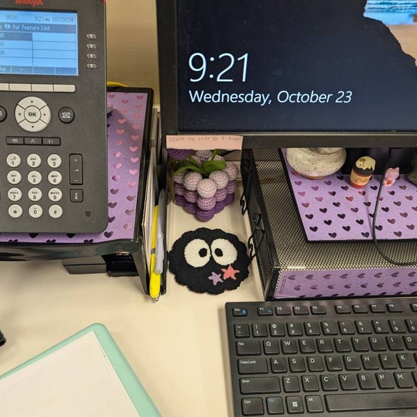 Bow Punch Needle Mug Rug Coaster Coquette Bow Tufted Cup Coasters ...