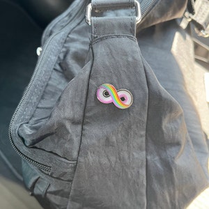 Infinitely Asexual Pin Subtle Ace Pride Accessory LGBTQ Grey Graysexual ...