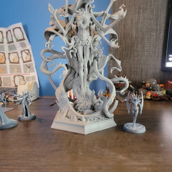 Mausoleum Entrance Miniature Dnd Terrain Statue | Dnd Miniature ...