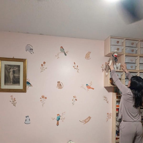 Wave Wall Decals Removable, Reusable Wall Stickers Watercolor Beach Art ...