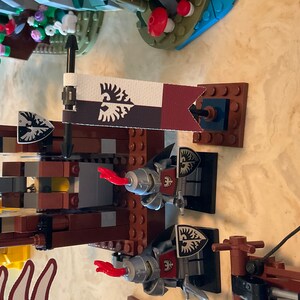 Lego Castle Fabric Flags, Various Styles and Factions. Minifigure Scale ...