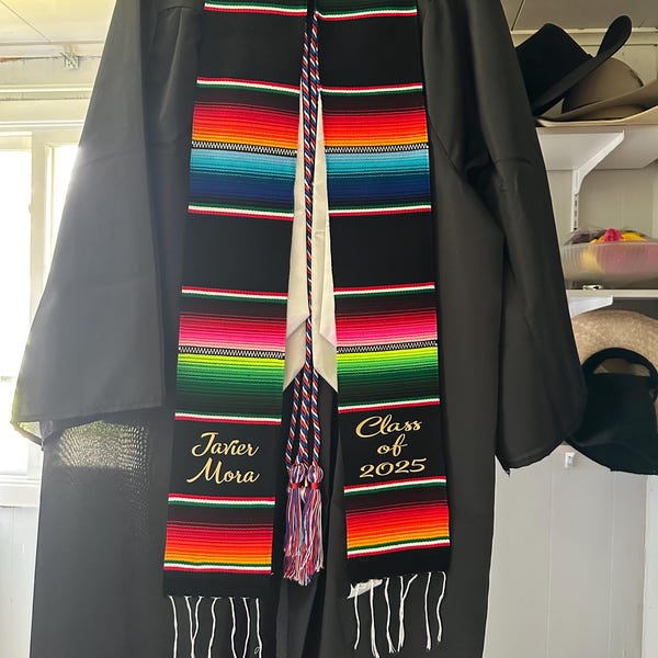 Custom Sarape Graduation Stole, Personalized Stole, - Etsy