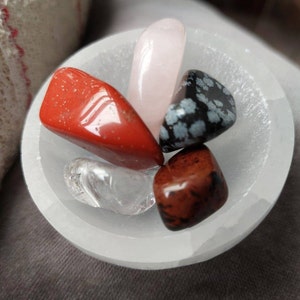 Mixed Bag of Tumbled Stone Crystals Tumble Stone Gem Big Bag Bulk ...