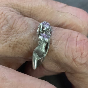 Sterling Silver Chimpanzee Ring Monkey Ring Silver Ring - Etsy