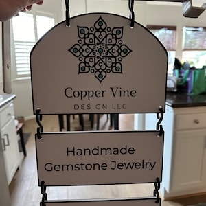 Personalized Sign for Hanging on Pop up Tents, Market Displays, Custom ...