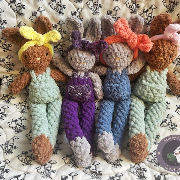 Plush Beth Bunny + Mermaid Tail Mod CROCHET PATTERN (fable Collection ...