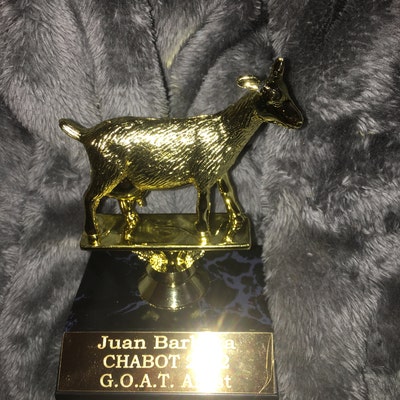 Goat Award Trophy. Greatest of All Time, G.O.A.T. Free Engraving. - Etsy