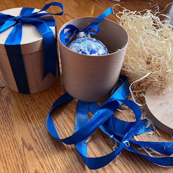 The Snow Queen Christmas Ornament Hand Painted, Custom Glass Holiday ...