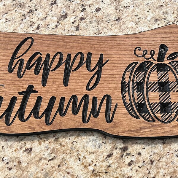 Happy Autumn Cut File - Etsy