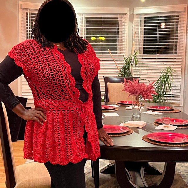 Floral Lace Cardigan - Flory - Crochet PDF Pattern - Sizes S Floral Lace Cardigan - Flory - Crochet PDF Pattern - Sizes S