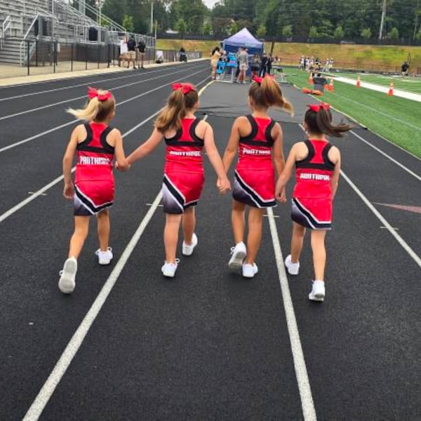 Personalized School Spirit Bow Cheer Bow Gameday Bow Custom Colors For Ribbon And Glitter