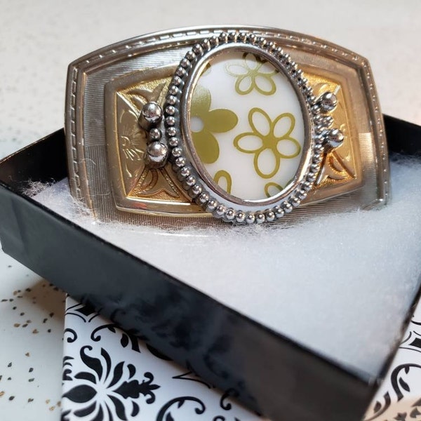 Interchangeable Upcycled Pyrex Silver Plate Belt Buckle - Etsy