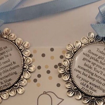 Flower Girl Bridesmaid Something Old Something Blue Keepsake Bouquet ...