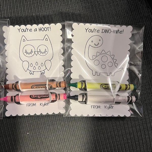 Monster Truck Valentines Day Coloring Cards, Crayons & Bags Included ...