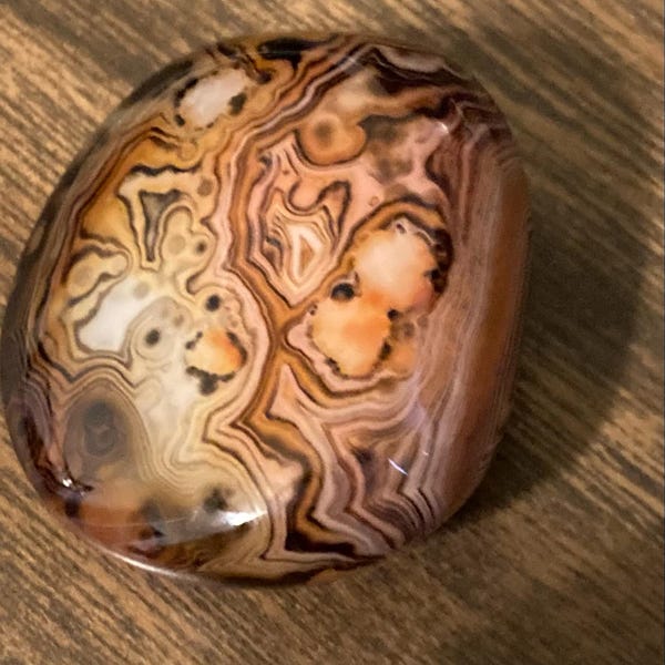 Soothing Blue Scheelite Palm Stones, Stress Relief Stone, Lapis Lace ...